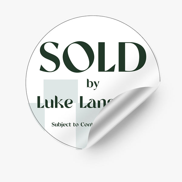 SOLD sticker (Round)- Ascent Property Co – Real Stickers