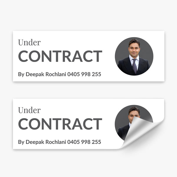 Under Contract Sticker (Rectangle) – Real Stickers