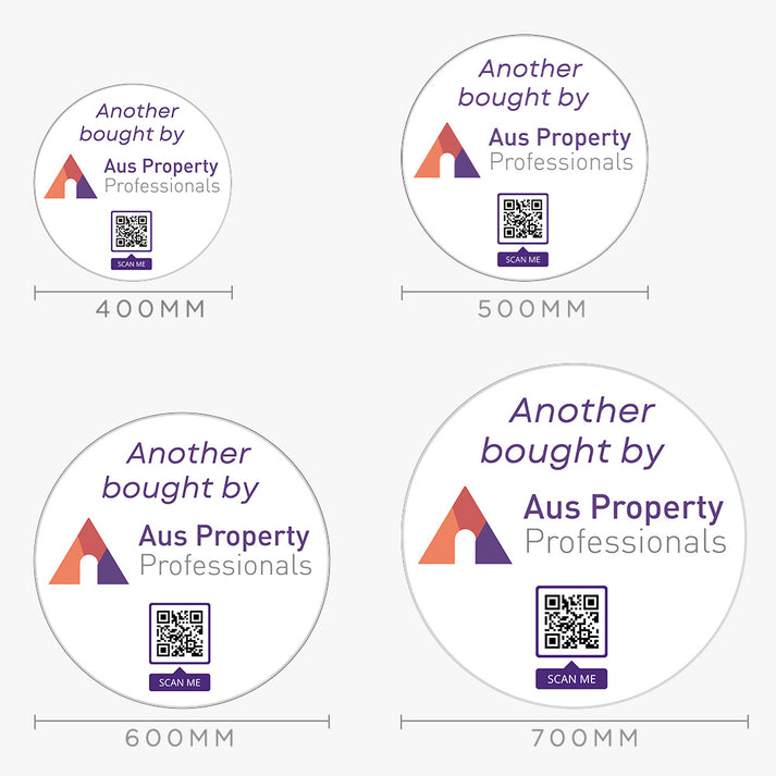 Bought By Sticker (Round)- Aus Property Professionals – Real Stickers