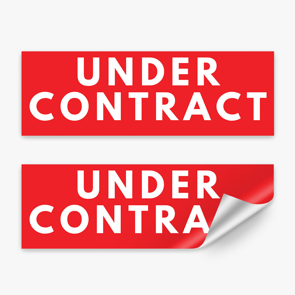 Generic Under Contract Sticker (Rectangle) – Real Stickers