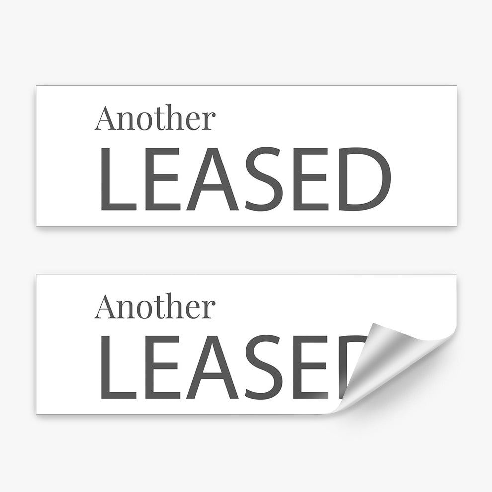 Leased Sticker (Rectangle) – Real Stickers