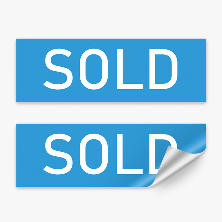Sold Sticker (Rectangle) - Harcourts – Real Stickers
