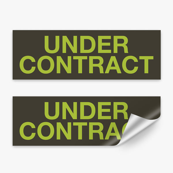 Under Contract Sticker (Rectangle) - Response – Real Stickers