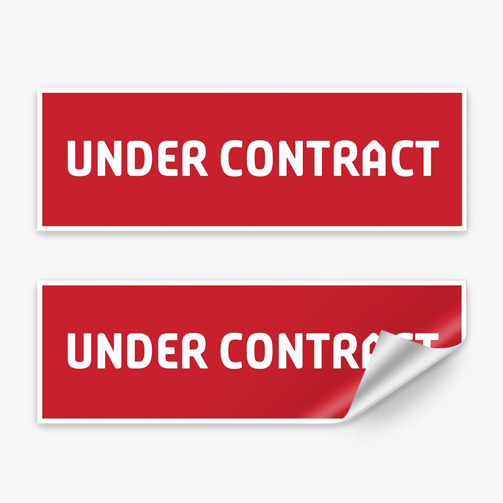 Under Contract Sticker (Rectangle) - Professionals – Real Stickers